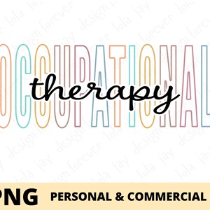 Retro Occupational Therapy Png Sublimation, OT Png Digital Design File ...