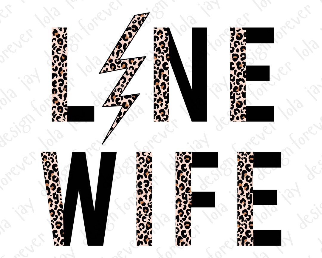 Line Wife Png Black Split Leopard Line Wife Sublimation Line Wife Shirt ...