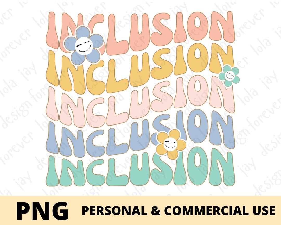 Retro Inclusion Matters Sublimation PNG, Special Education PNG Design ...