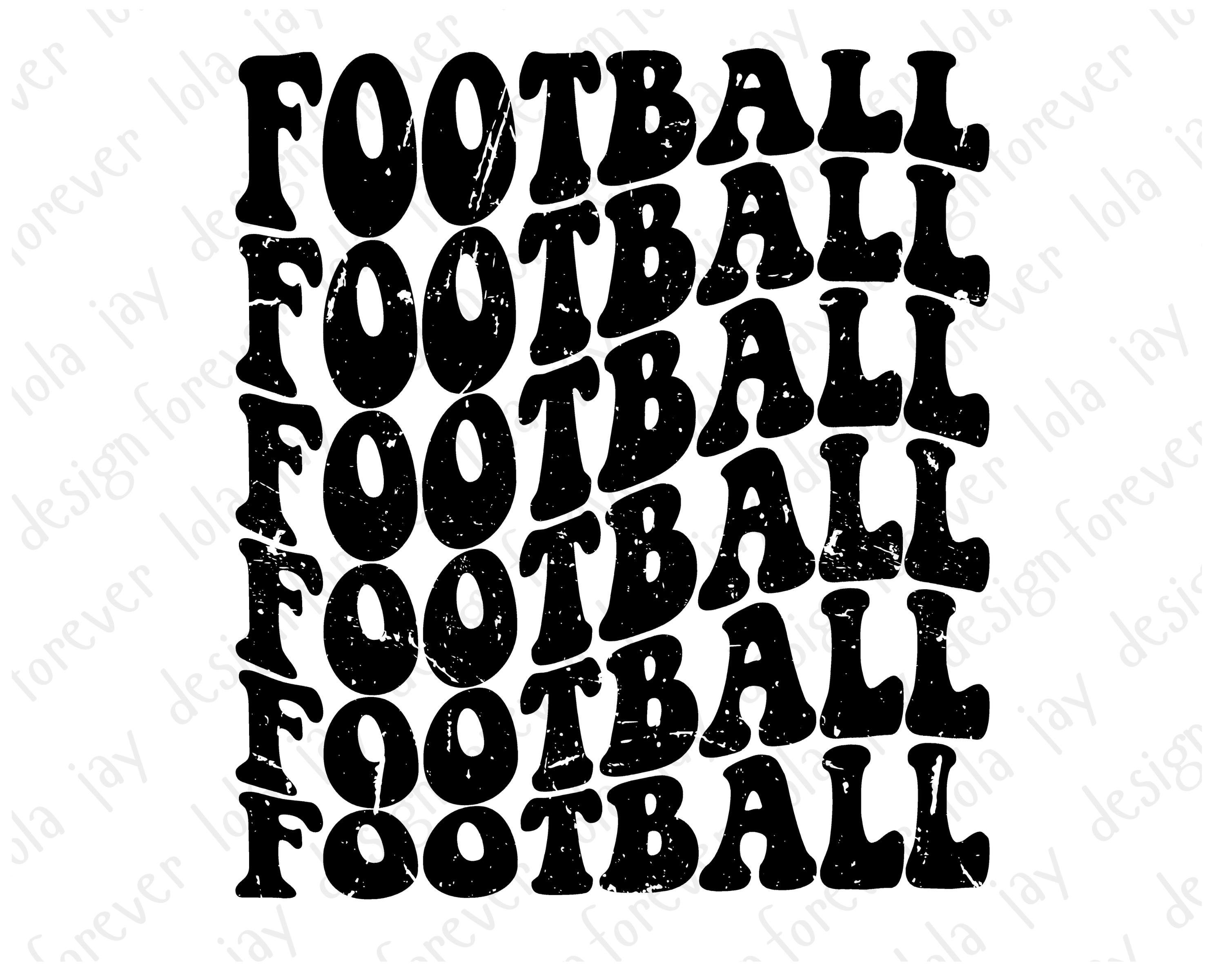 Distressed Retro Football Stacked Png Design Football Png - Etsy