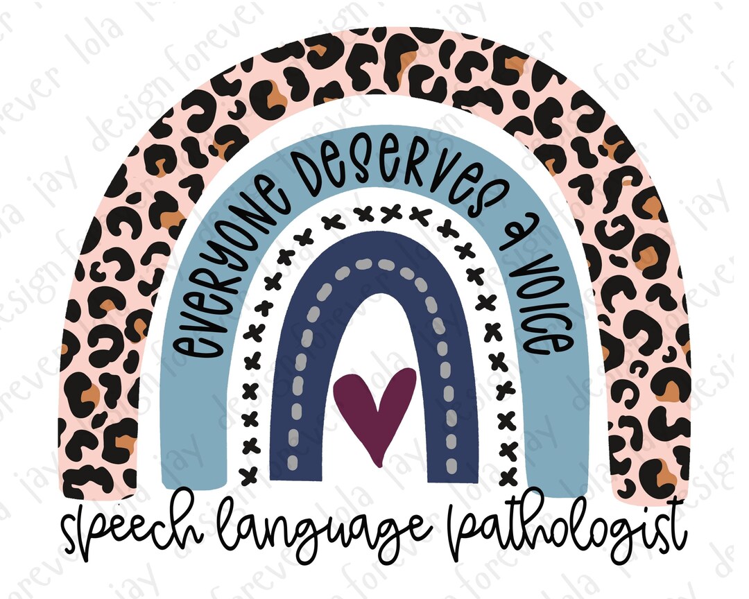 Speech Language Pathologist PNG Sublimation, SLP Boho Rainbow ...
