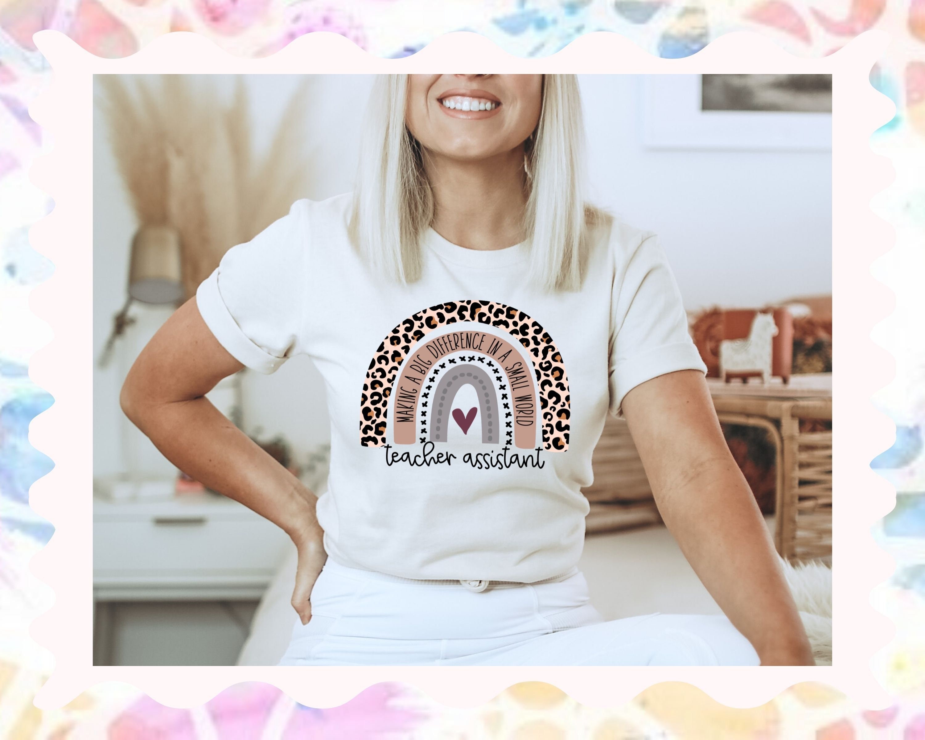 Teacher Assistant Sublimation Png, Teacher Aide Png Design, Student ...