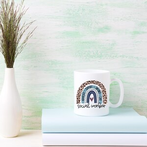 Social Worker Png Boho Leopard Rainbow Advocate Support Empower Care ...