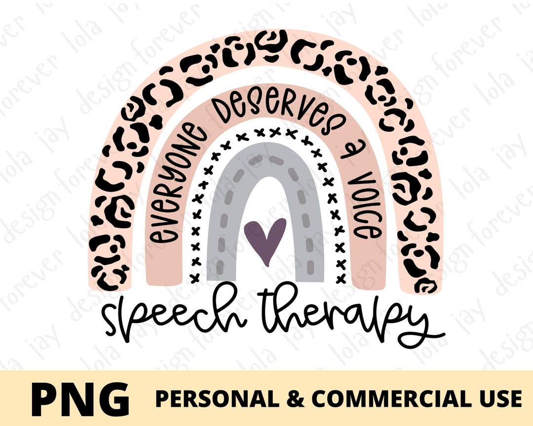 Speech Therapist PNG Sublimation, Speech Therapy Boho Leopard Rainbow ...