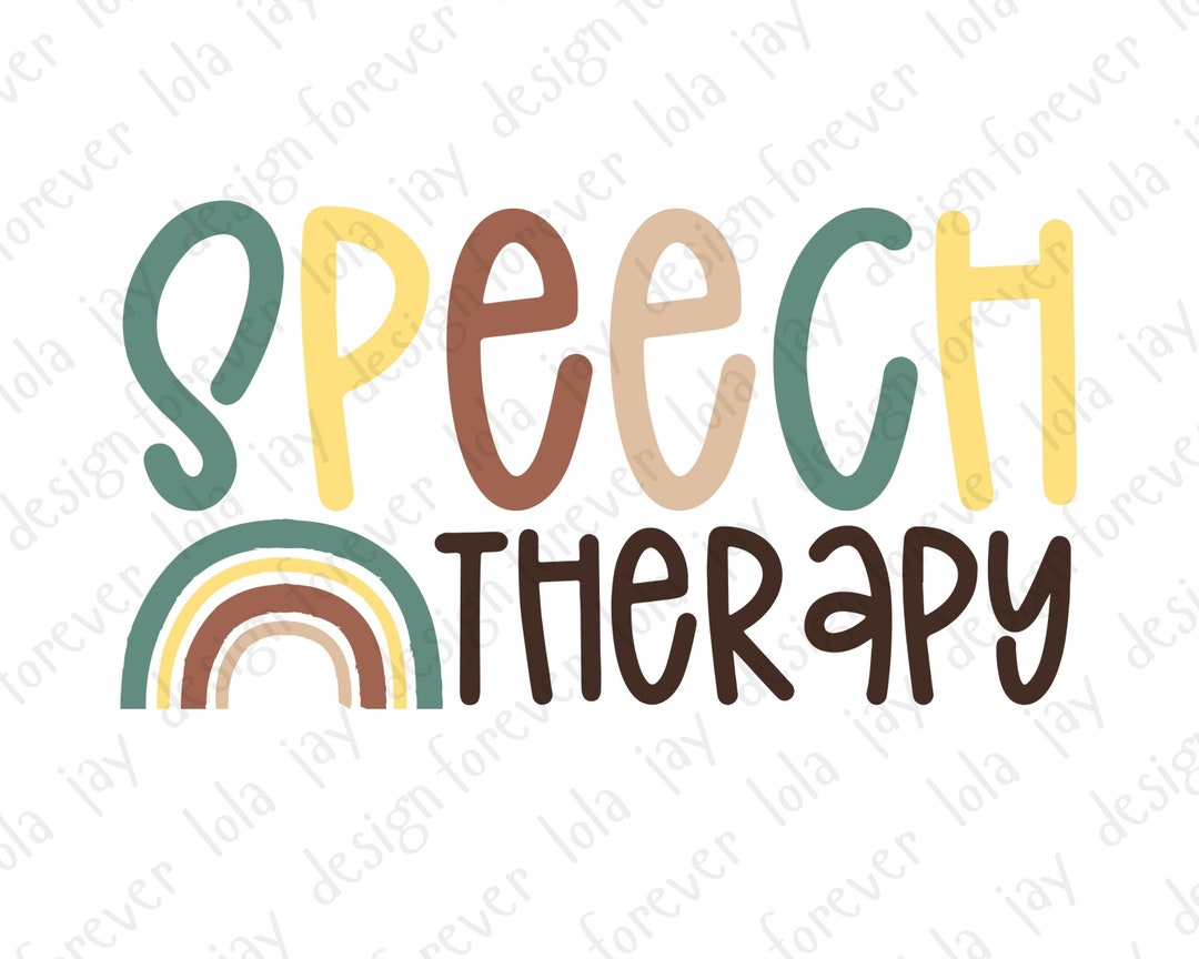 Speech Therapy PNG Sublimation Retro Rainbow Speech Therapist PNG SLP ...