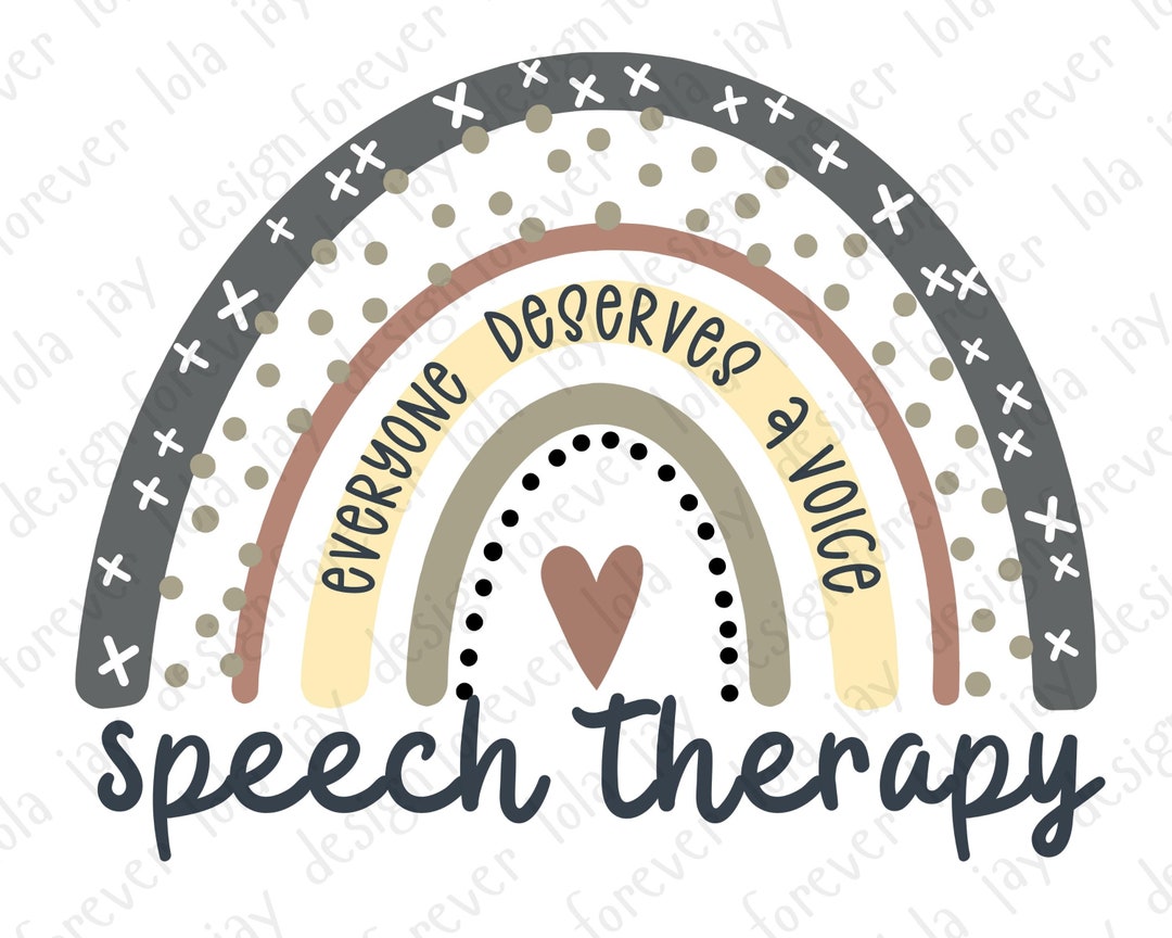 Speech Therapy PNG Sublimation Rainbow Speech Therapist PNG SLP ...