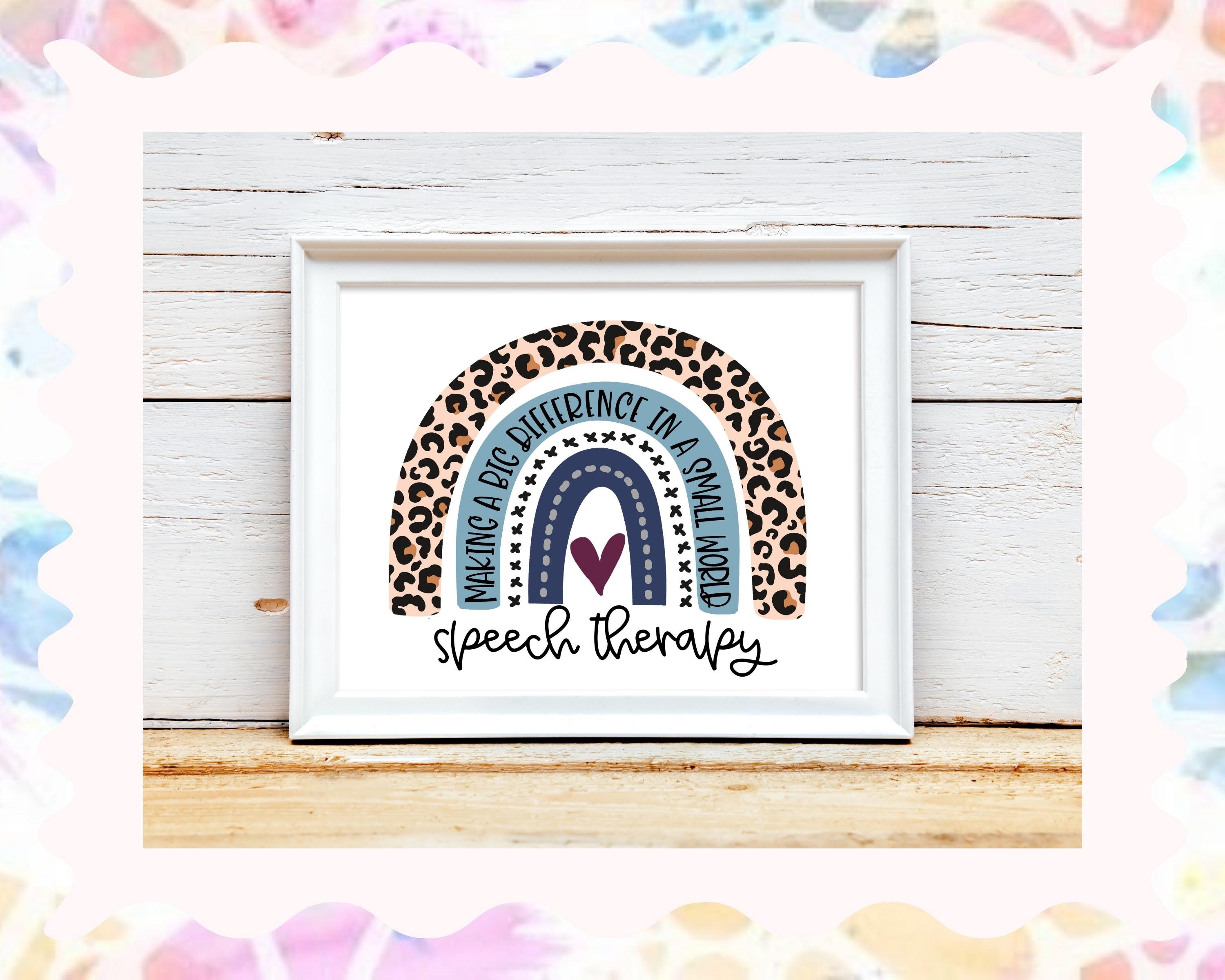 Speech Therapy PNG Sublimation SLP Png Rainbow Speech | Etsy