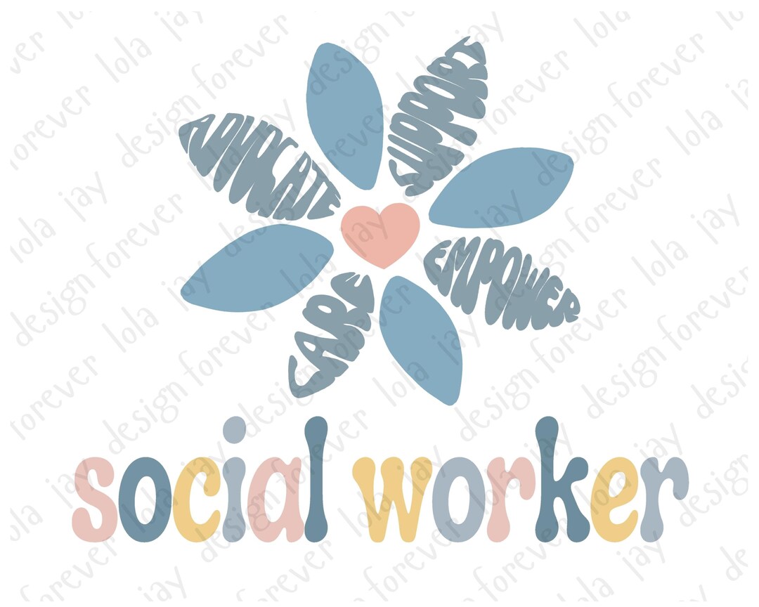 Social Worker Png Sublimation Social Worker Retro Inspirational Design ...