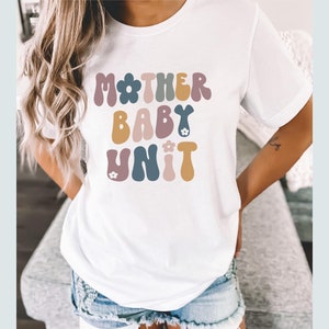 Retro Mother Baby Unit Png Sublimation, Mother Baby Nurse Design File ...