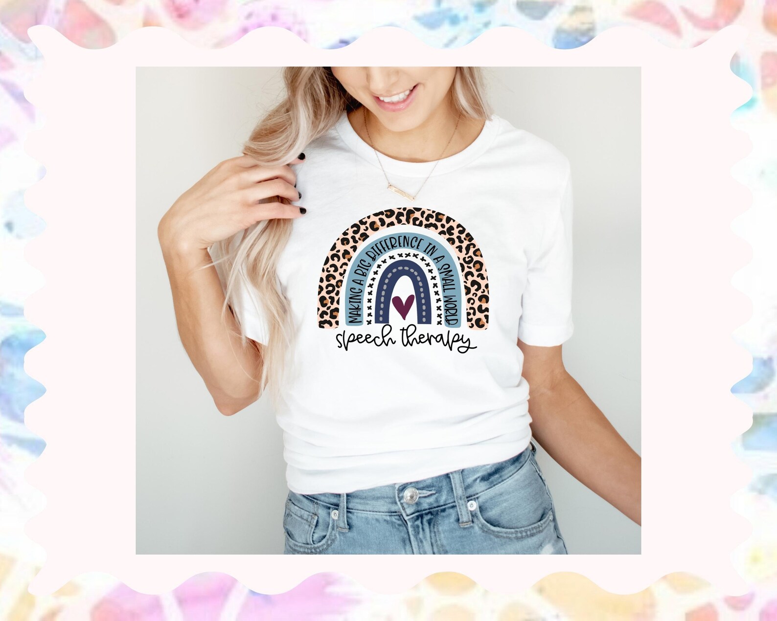 Speech Therapy PNG Sublimation SLP Png Rainbow Speech - Etsy