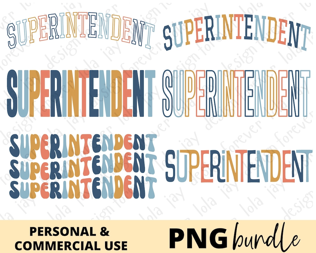 Retro Superintendent Bundle Sublimation Png, Superintendent Bundle ...