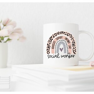 Social Worker Inspirational Rainbow PNG Sublimation File | Etsy