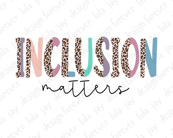 Inclusion Matters Png Leopard Cheetah Special Education Autism - Etsy