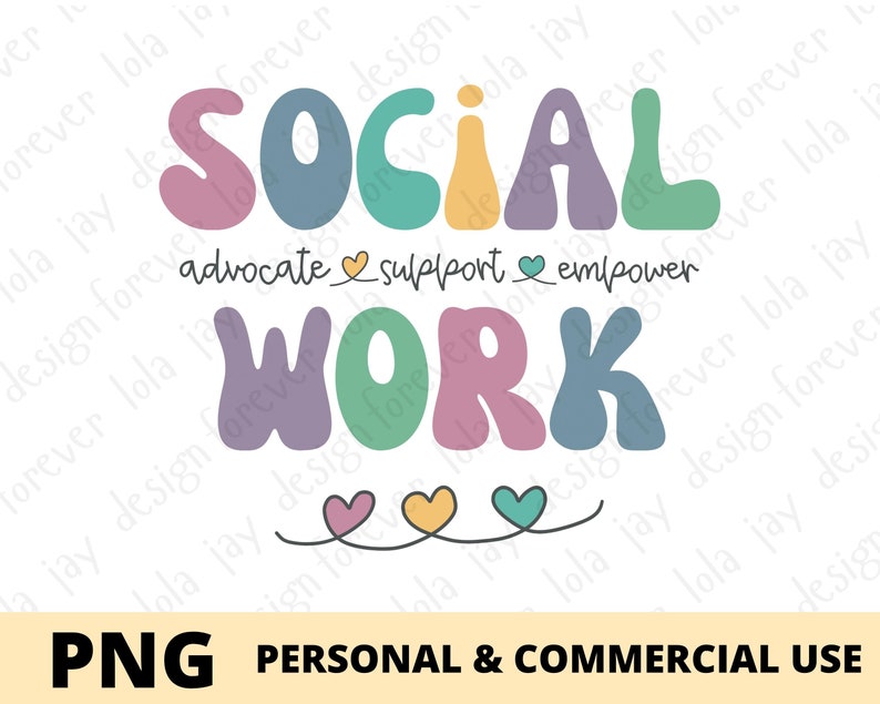 Retro Social Worker PNG Sublimation, Social Worker Print File, MSW Png ...