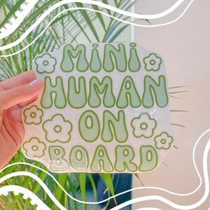 Mini Human on Board Vinyl Sticker Decal Car Kids/child/baby on Board ...