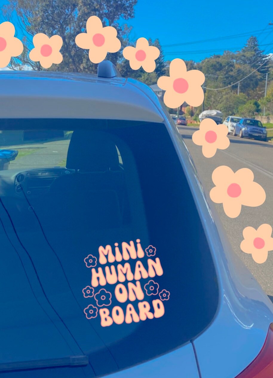 Mini Human on Board Vinyl Sticker Decal Car Kids/child on - Etsy Australia