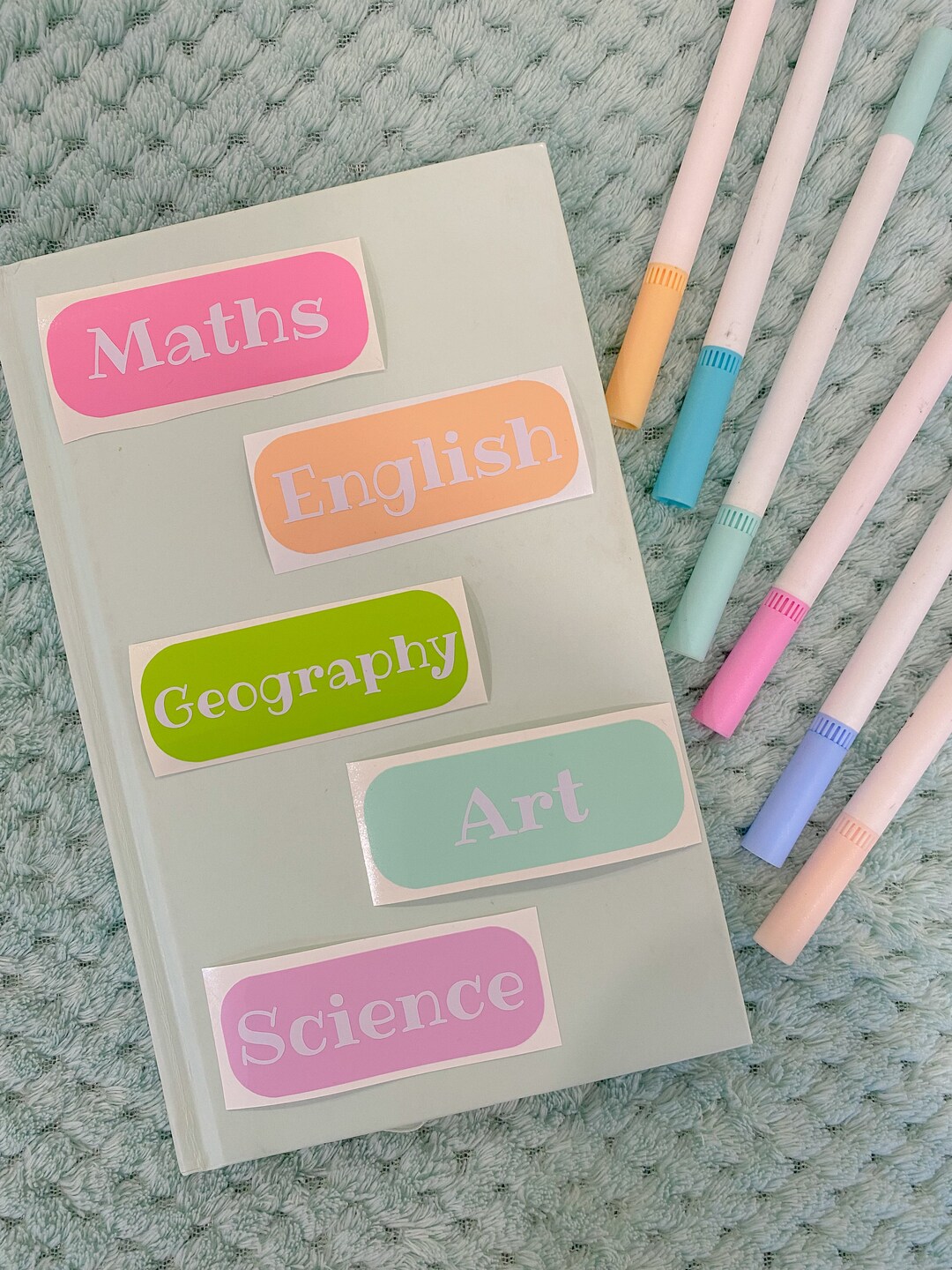 Customisable School Notebook Subject Labels Back to School - Etsy Australia