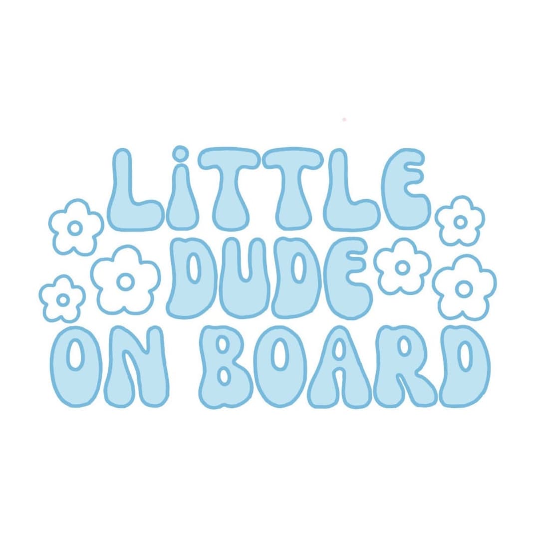 Little Dude on Board Vinyl Sticker Decal | Car Kids/child/baby on Board ...