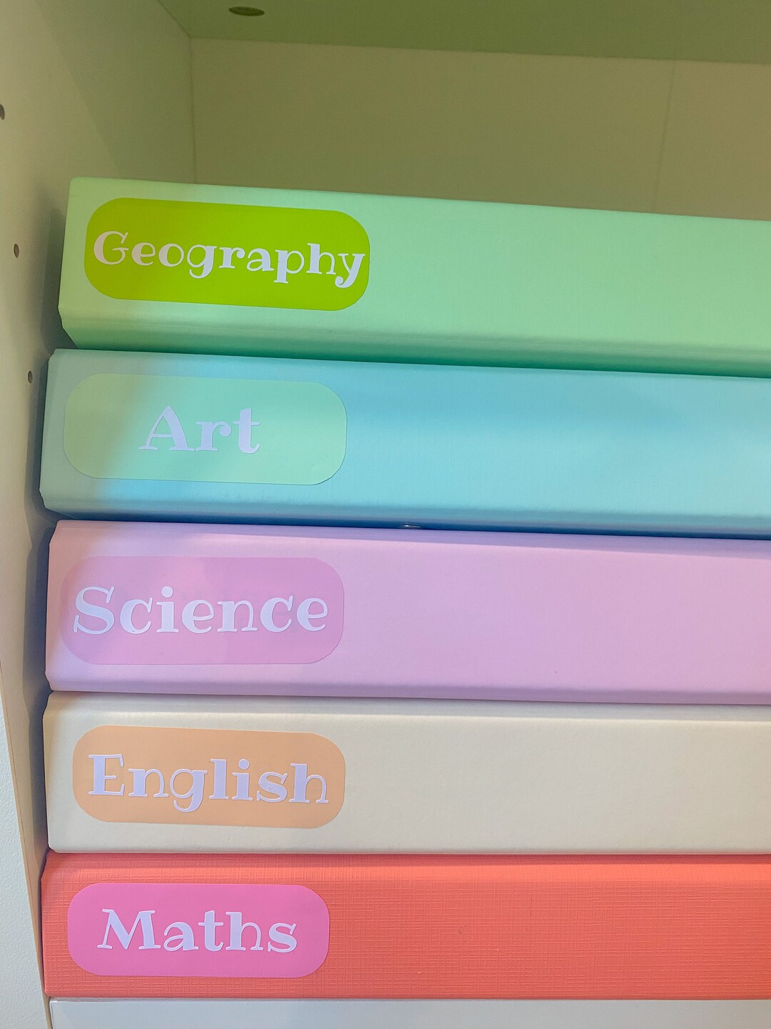 Customisable School Notebook Subject Labels Back to School Organisation ...