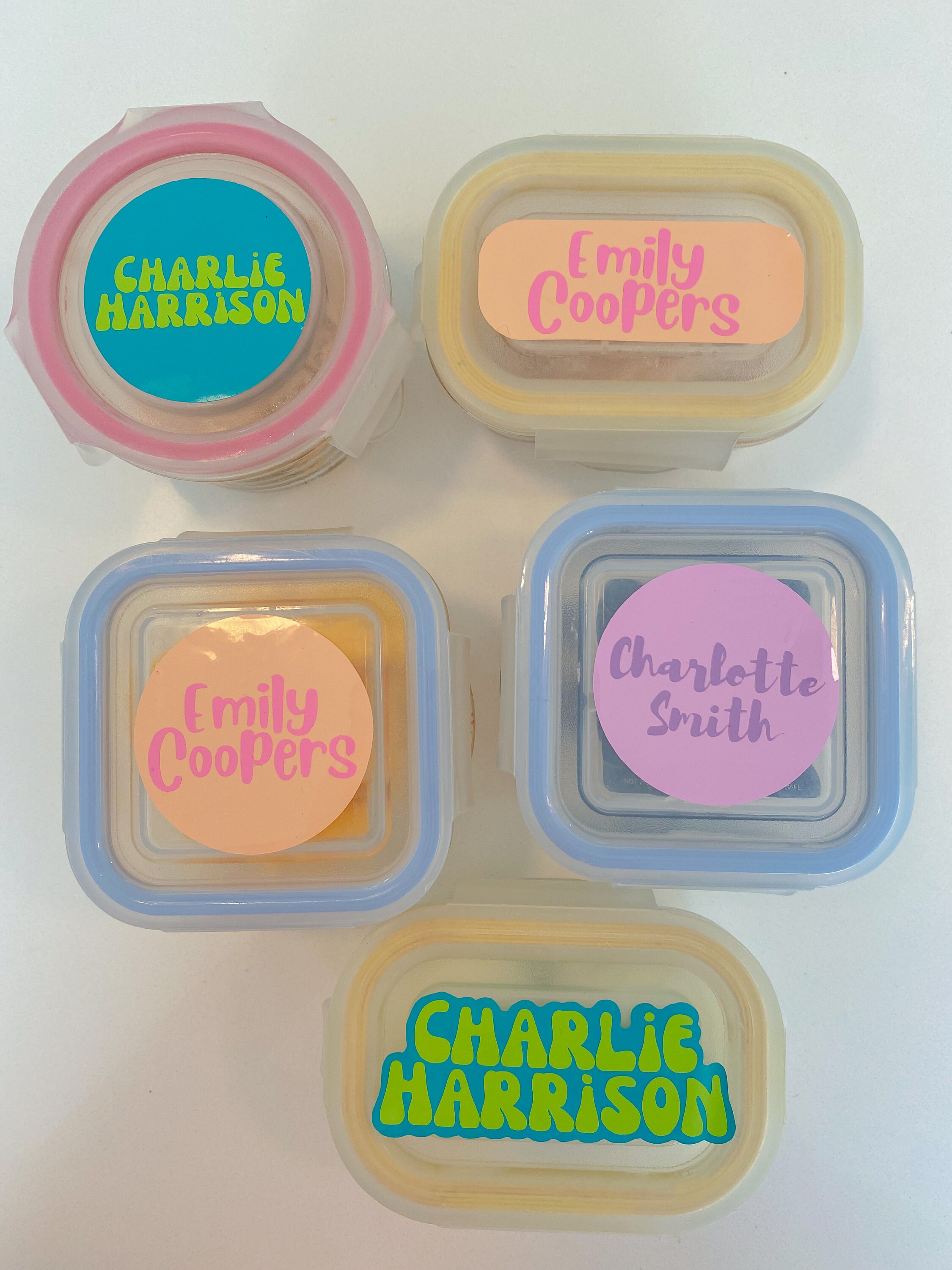Customisable Kids Name Labels Pack | Drink Bottle/lunch Box Labels ...