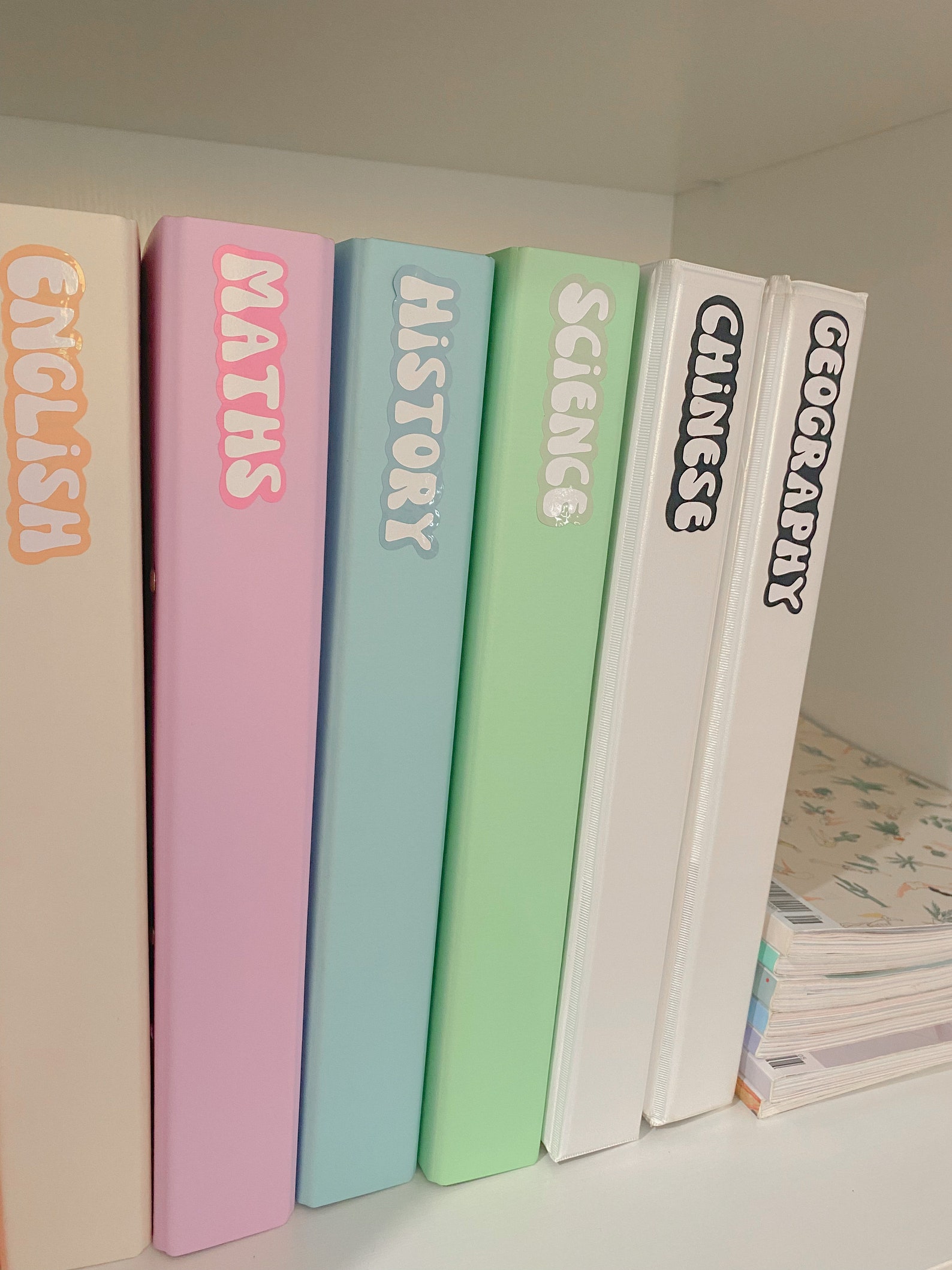 Customisable School Notebook Subject Labels | Back to School ...