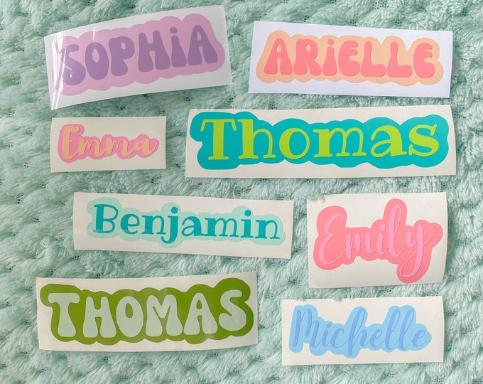 Customisable Kids Name Labels Pack | Drink Bottle/lunch Box Labels ...
