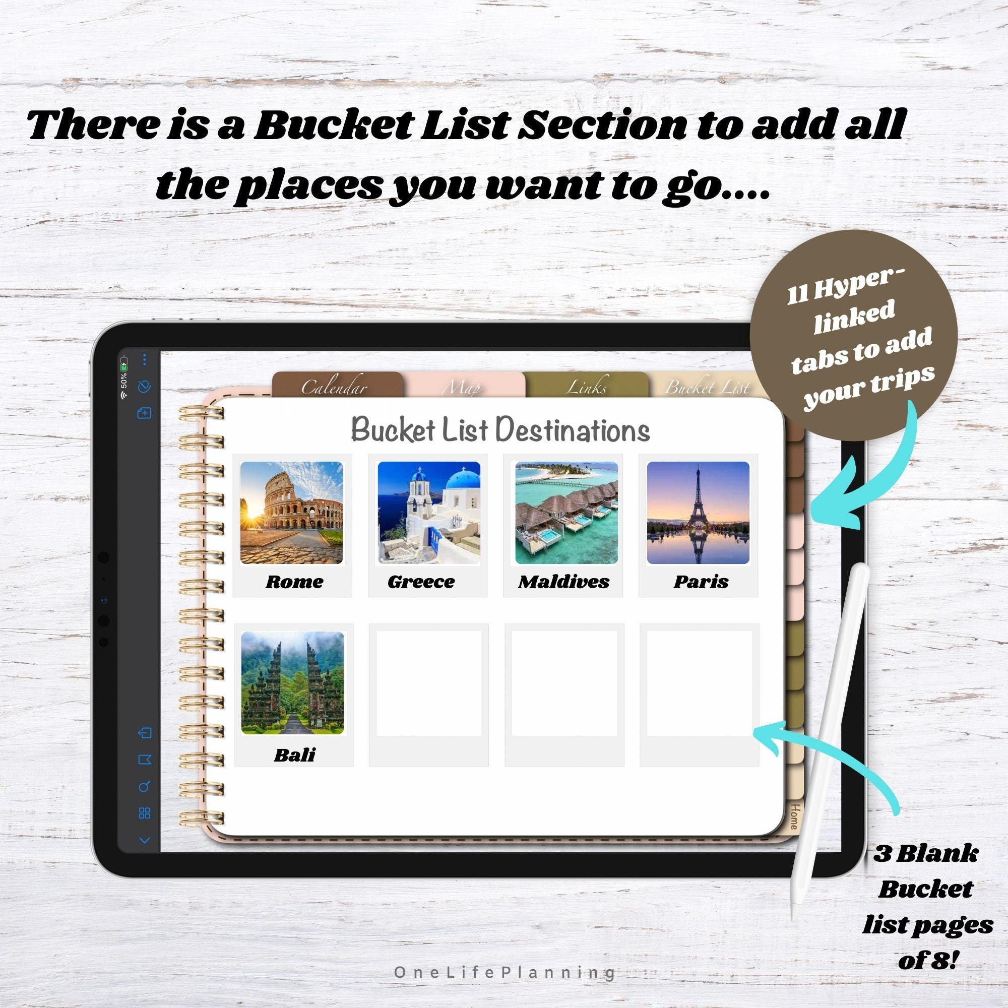 Not All Who Wander Travel Journal Digital Journal, Digital Notebook ...