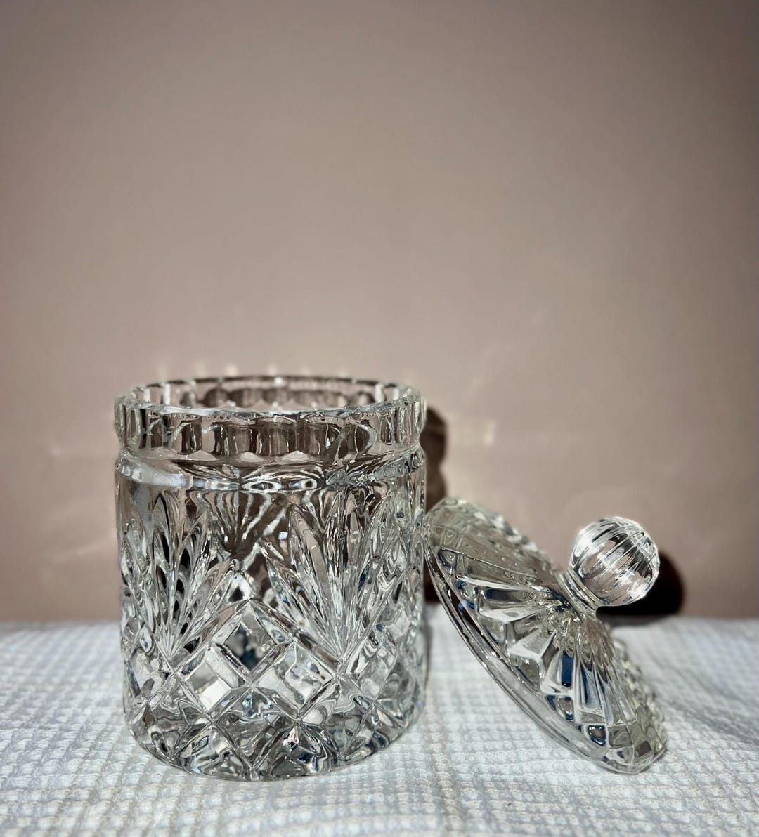 Vintage Essex Discontinued Crystal Glass Candy Jar - Etsy