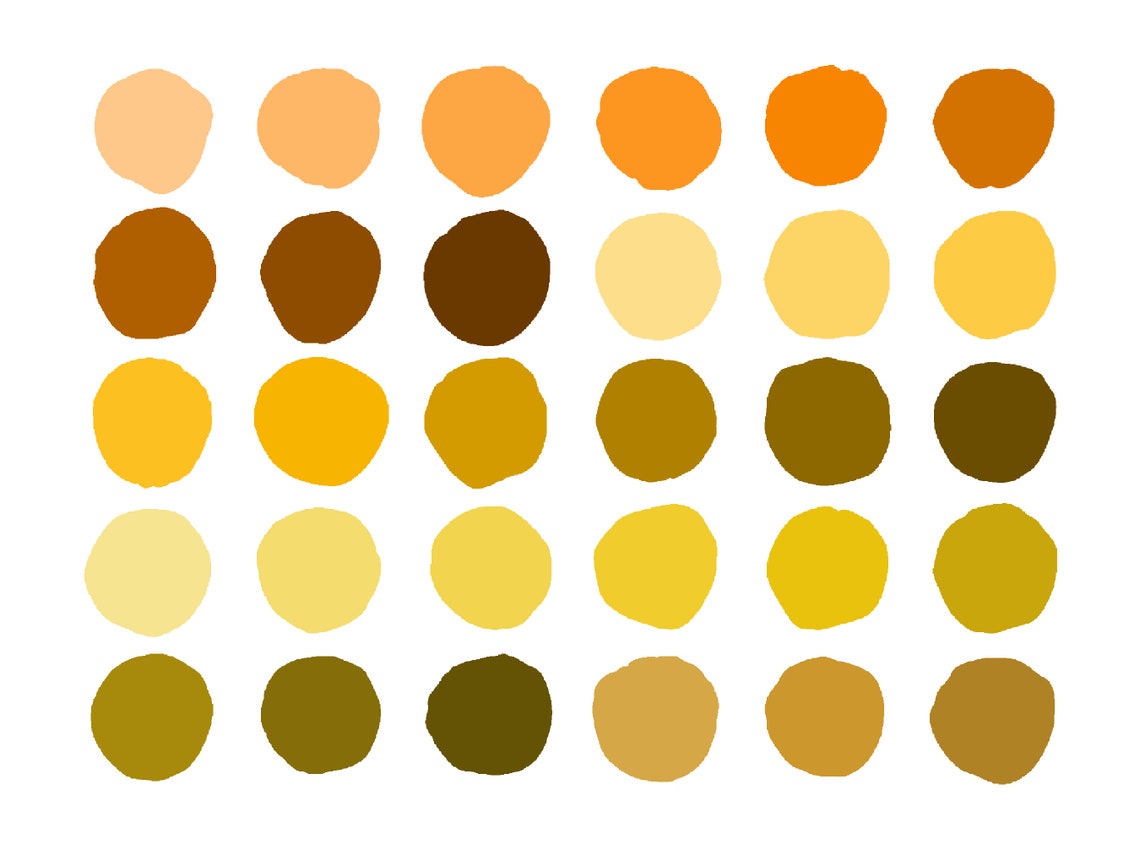 Procreate Color Palette Gold Procreate Color Palette for | Etsy
