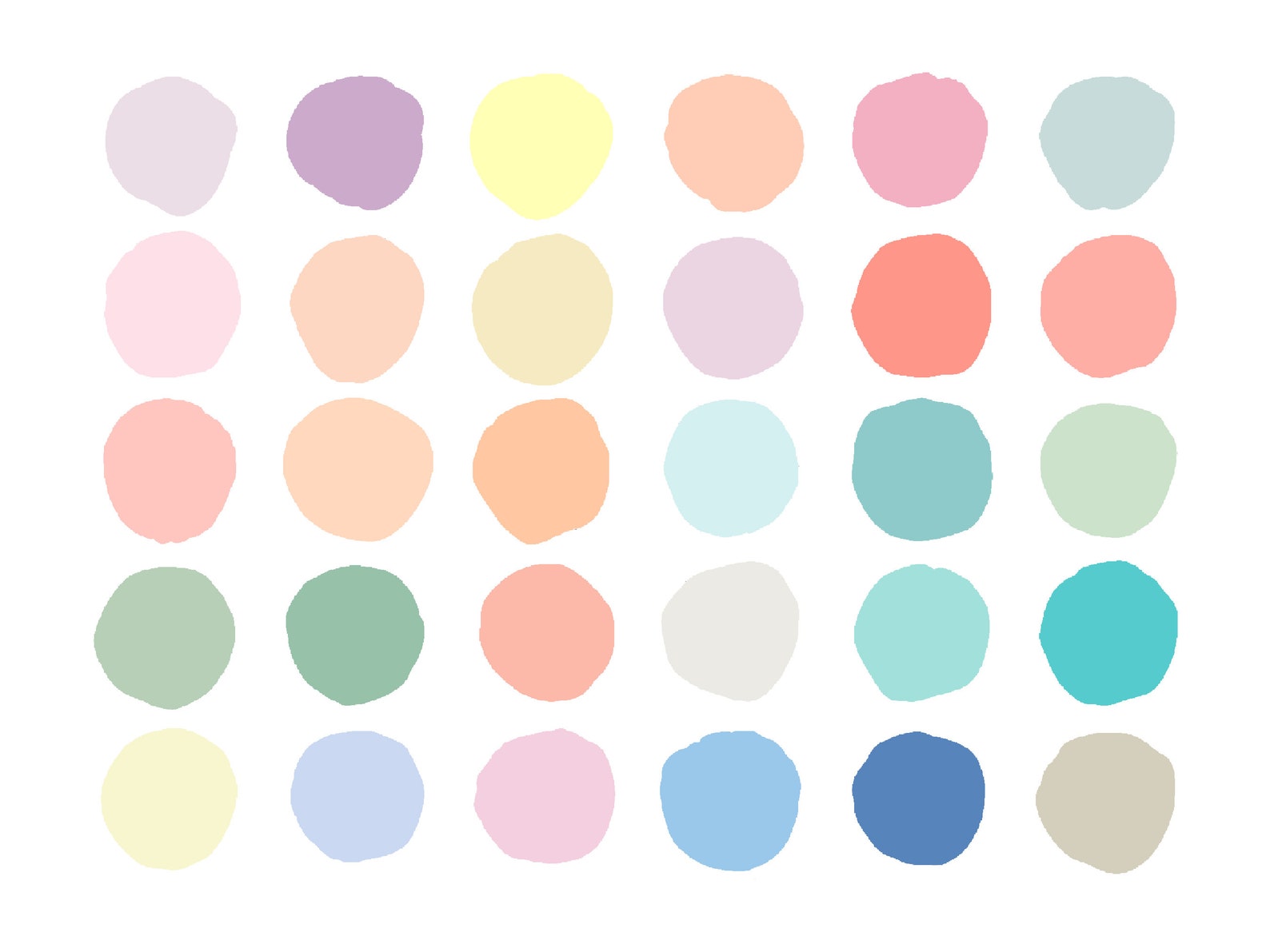 Procreate Color Palette Pastel Kawaii Procreate Color Palette for iPad ...