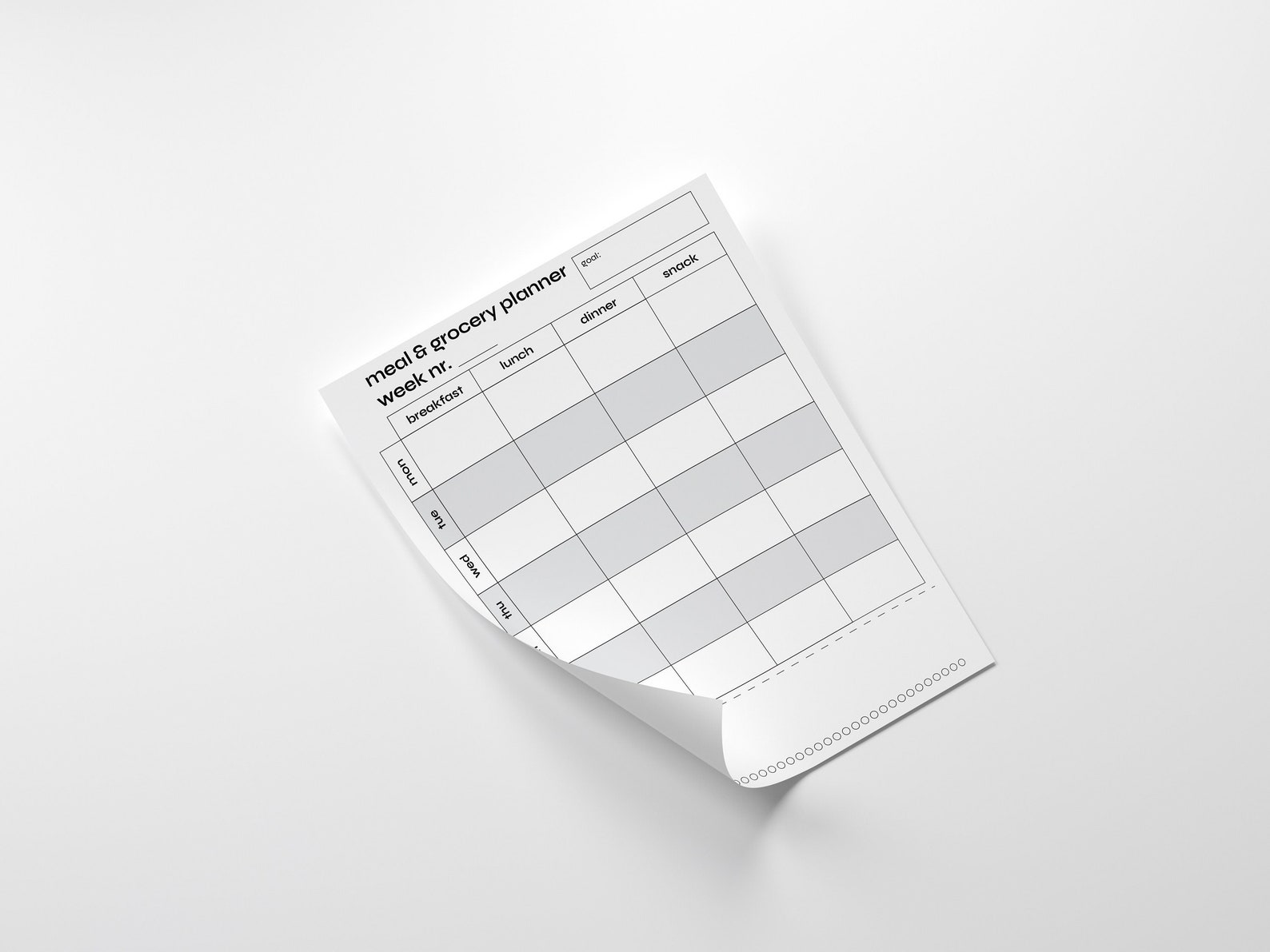 Printable Weekly Meal & Grocery Planner / Shopping, Grocery, Food List ...