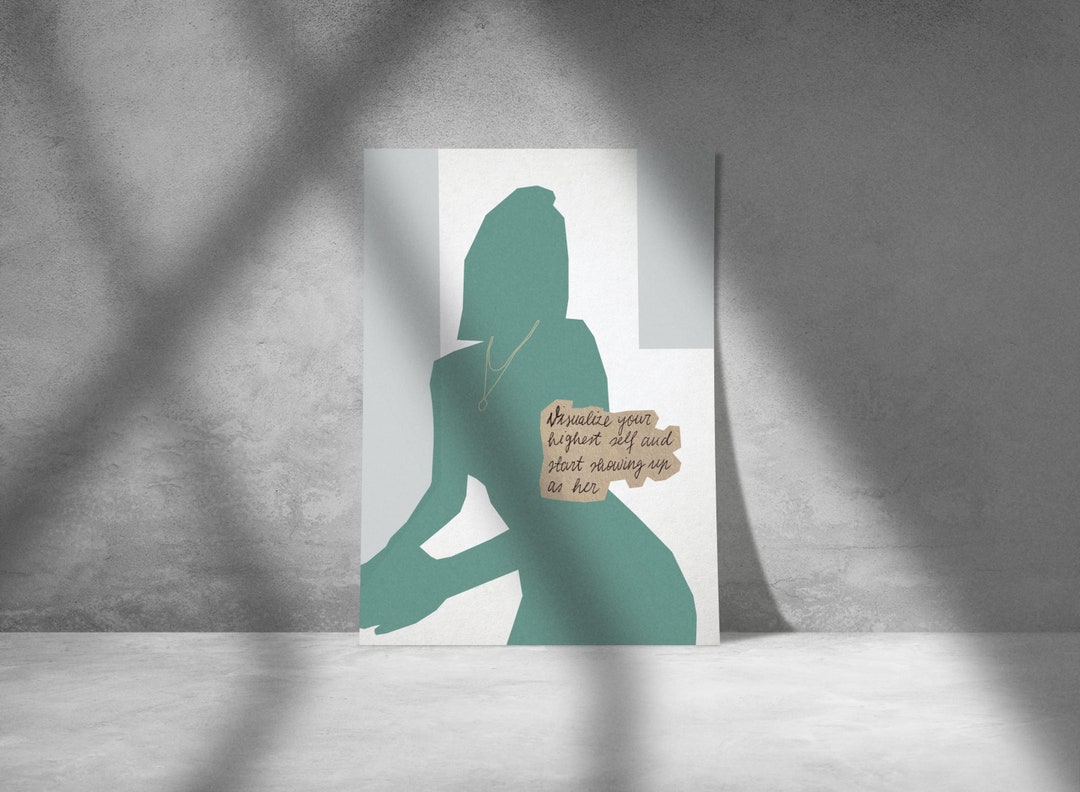 Printable A4 Poster With a Handwritten Inspirational Quote / Visualize ...