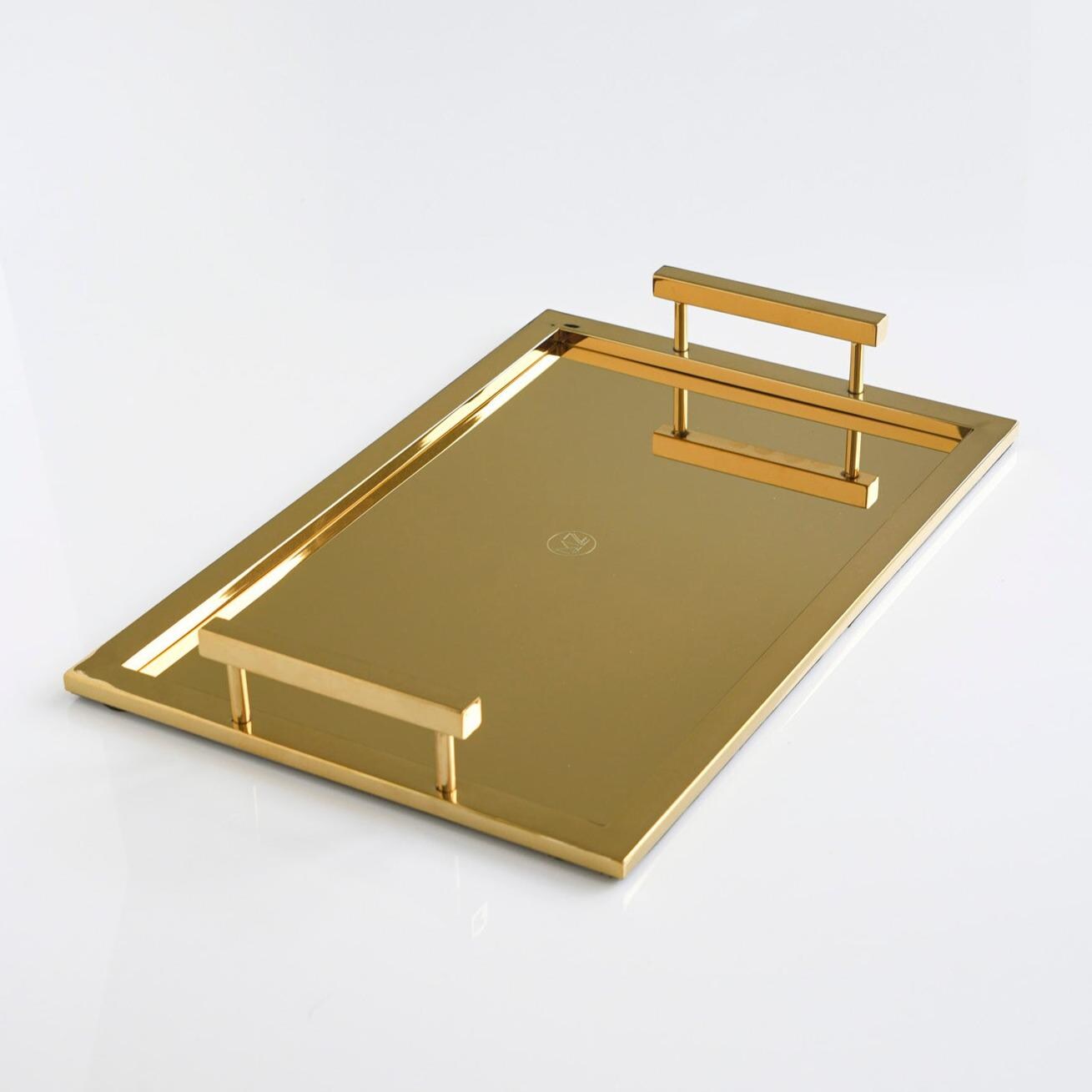 Gold Rectangular Tray / Kitchen and Dining / Decorative Tray / Ramadan ...
