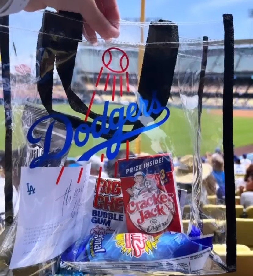 Baseball Stadium Approved Clear Tote/ Dodgers Stadium Bag/bleed Blue - Etsy