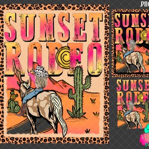 Digital Sunset Rodeo Western Png Design Digital Download File Only - Etsy