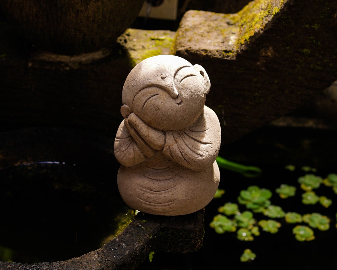 Fat Jizo 8 Inch / 20 Cm, Zen Buddha, Buddha Statue, Buddha Sculpture ...