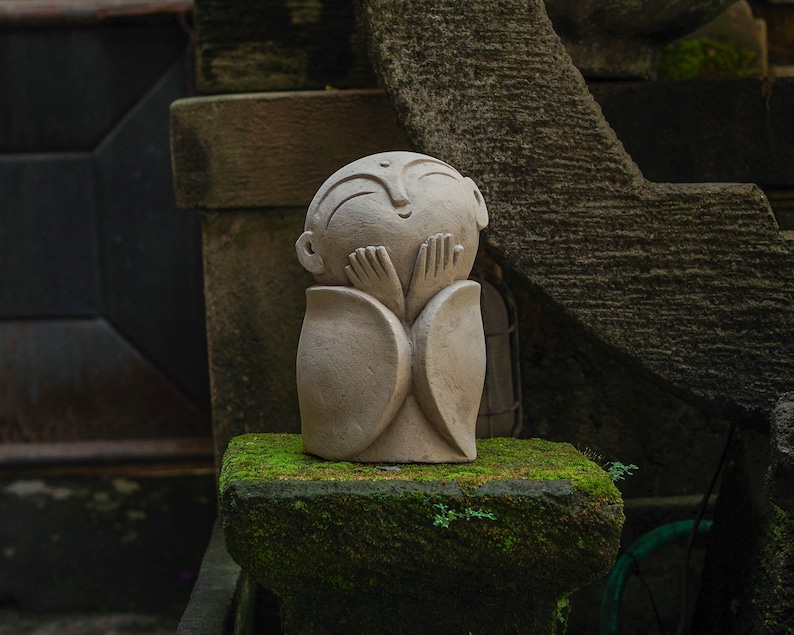 Jizo Statue 8 Inch / 20 Cm, Jizo Figurine, Jizo Sculture, Zen Buddha ...