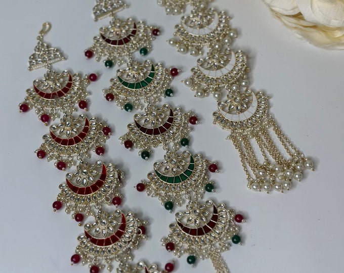Kundan Choti /braid Choti /indian Bridal Choti /kundan Hair Accessories ...