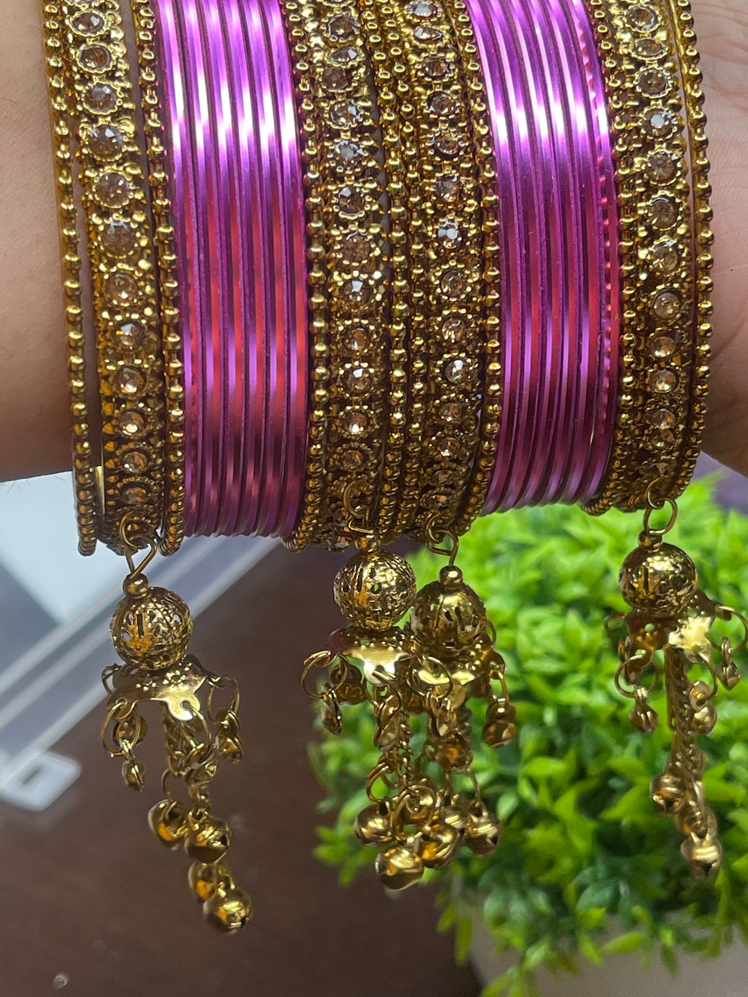 Indian Latkan bangles with different vibrant color bangles, Wedding ...
