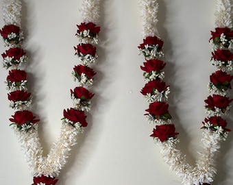 Indian Wedding Varmala/jaimala Varmala With Pink Peony, Rose Flowers ...