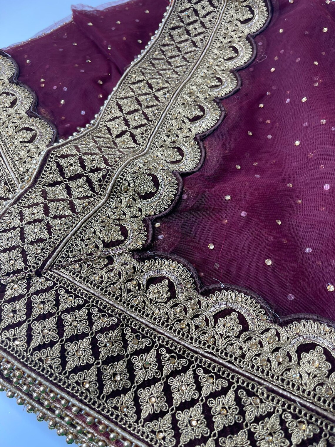 Traditional Sabyasachi Inspired Embroidered Work Bridal - Etsy