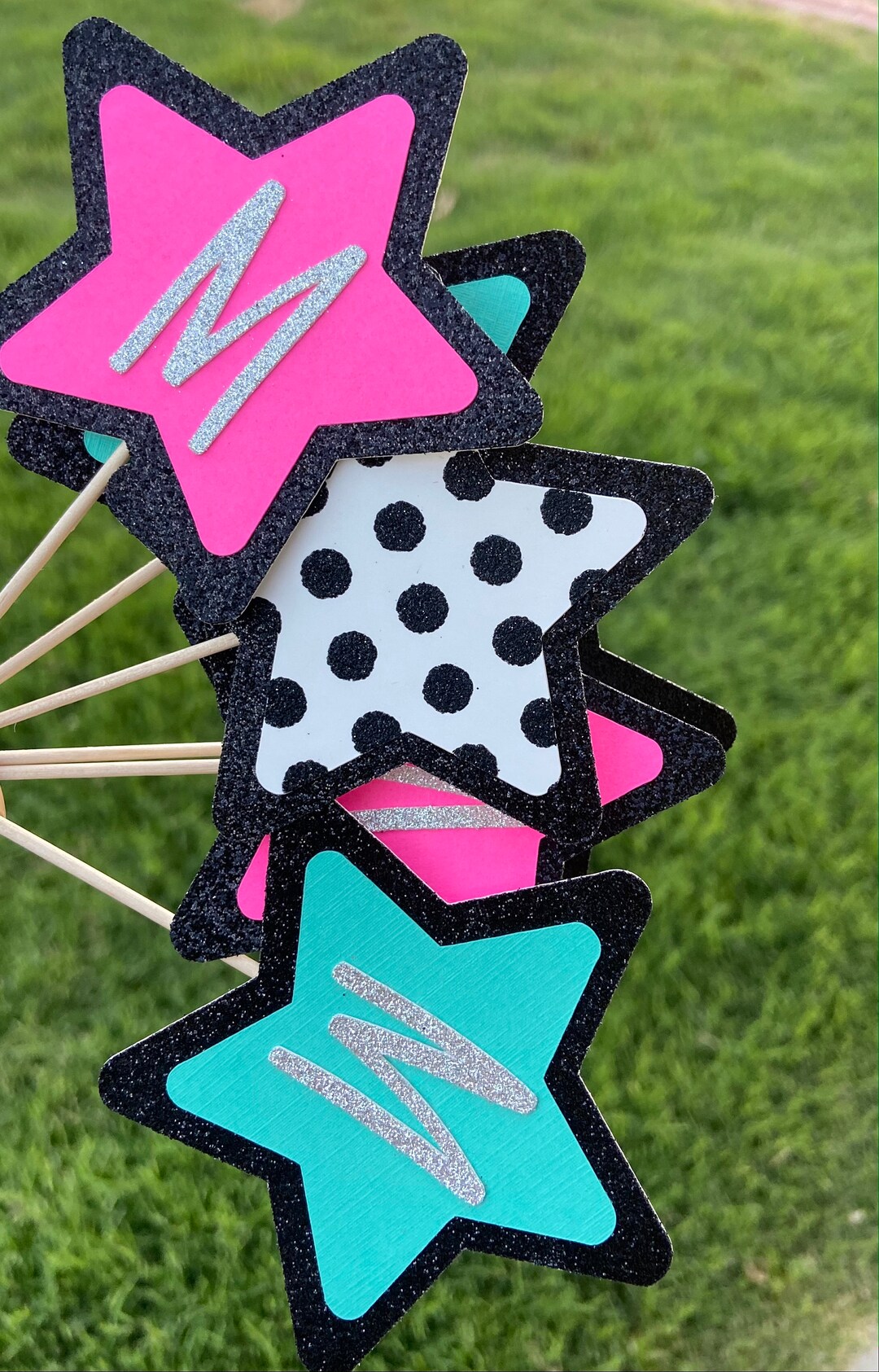 Pink, Turquoise, Polka Dot Cupcake Toppers | LOL Inspired | Surprise ...