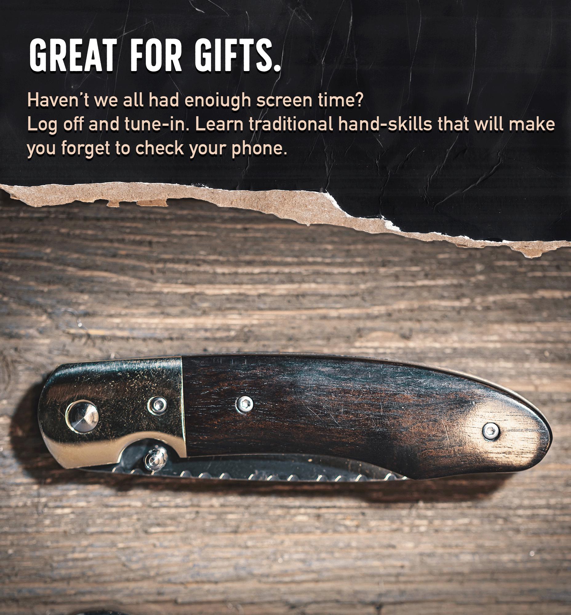 DIY Classic Folding Knife Making Kit | Made in America | Handmade Gifts ...