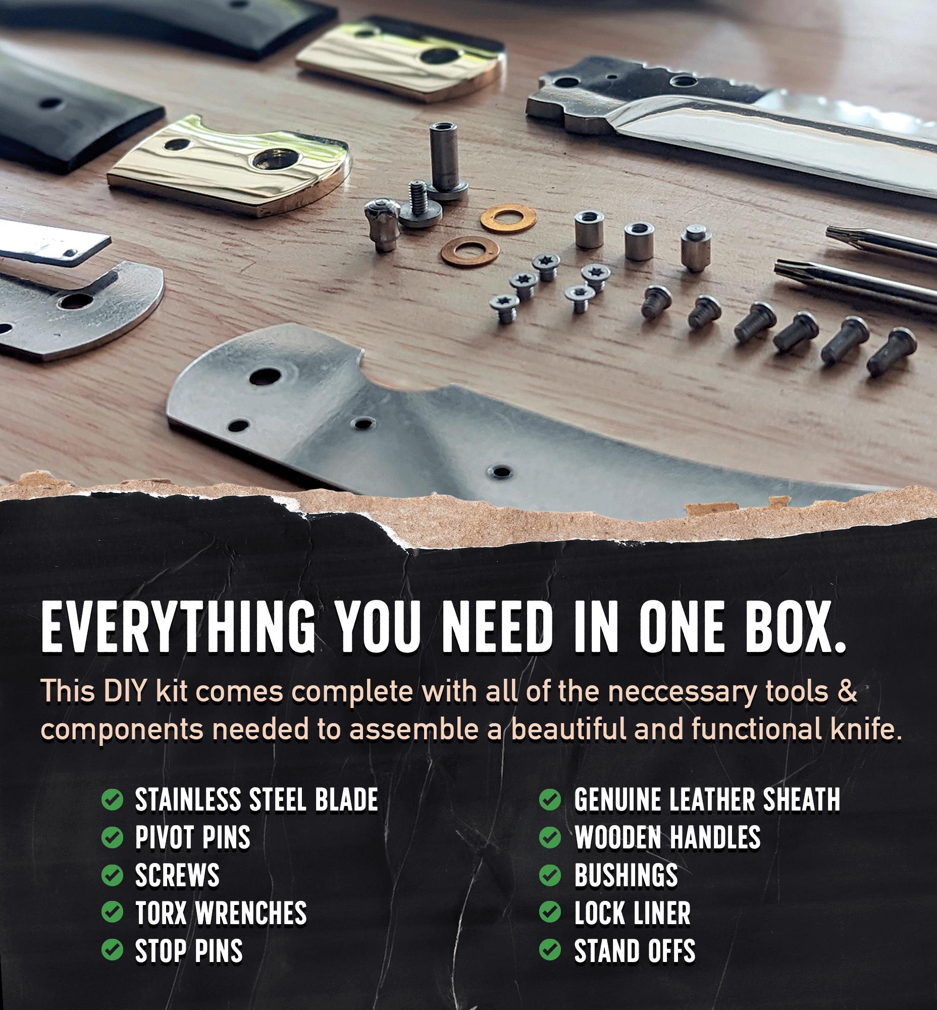 DIY Classic Folding Knife Making Kit | Made in America | Handmade Gifts ...