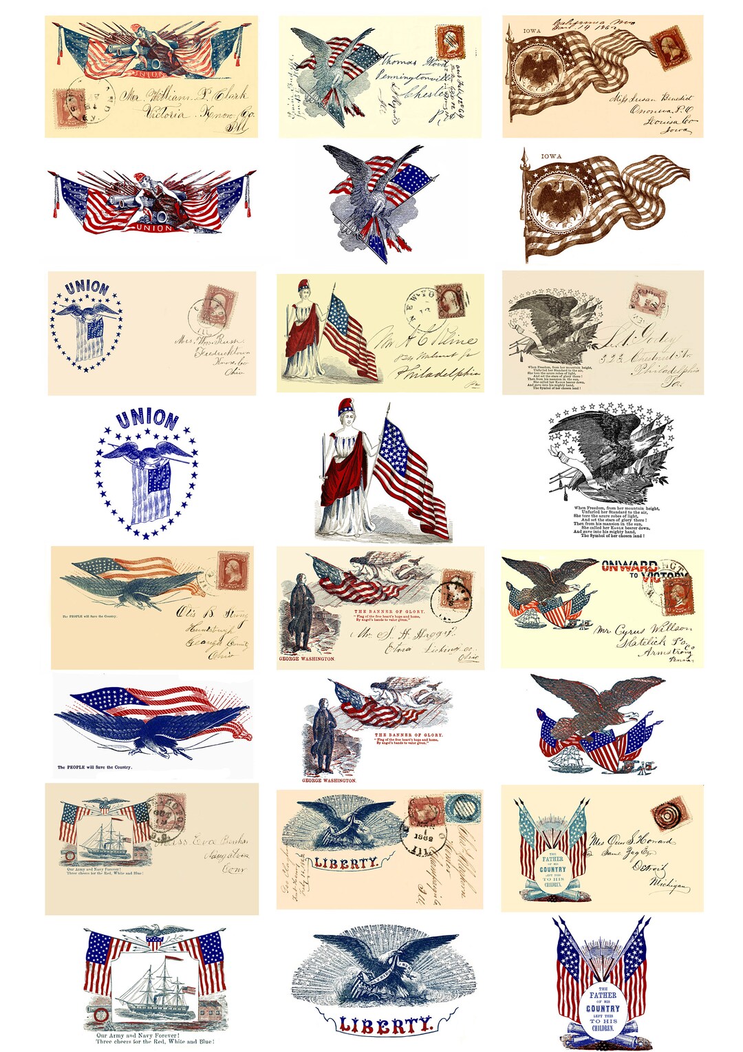 American Civil War Postal Envelopes - Etsy