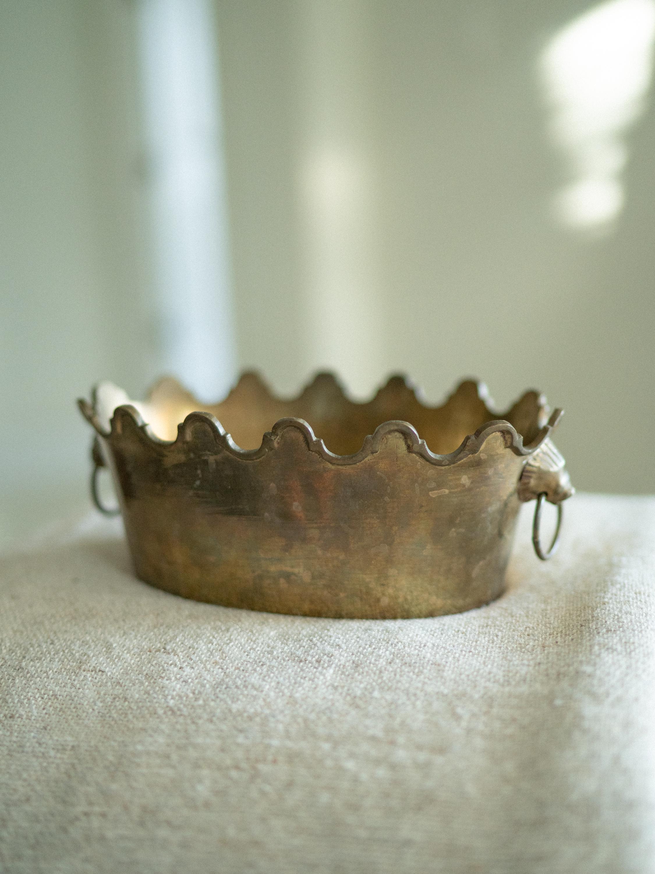 Vintage Brass Container - Etsy