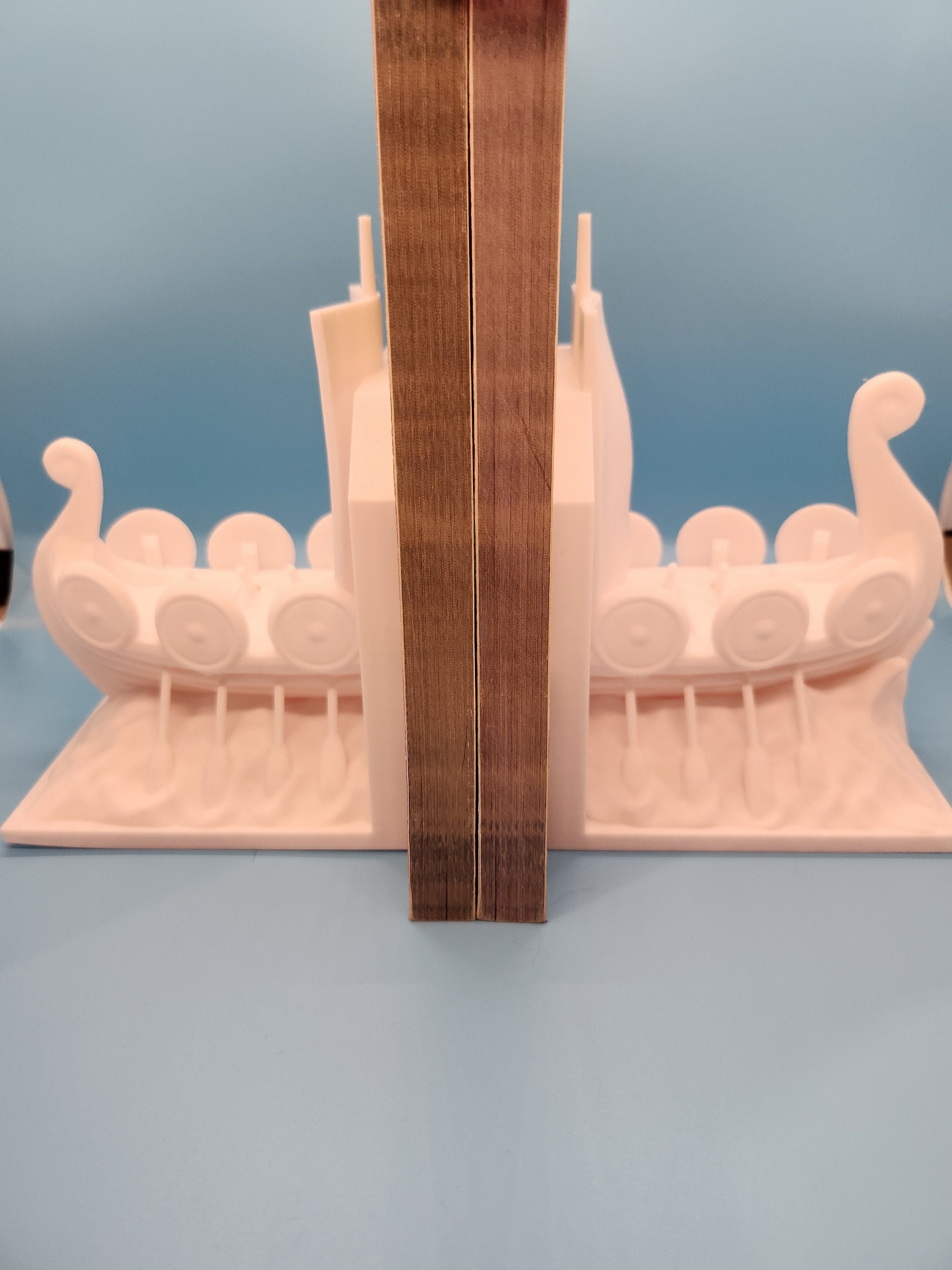 Viking Long Ship Bookends - Xykit "the Level Up" - Etsy
