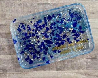 Smashed Glass Tray - Etsy