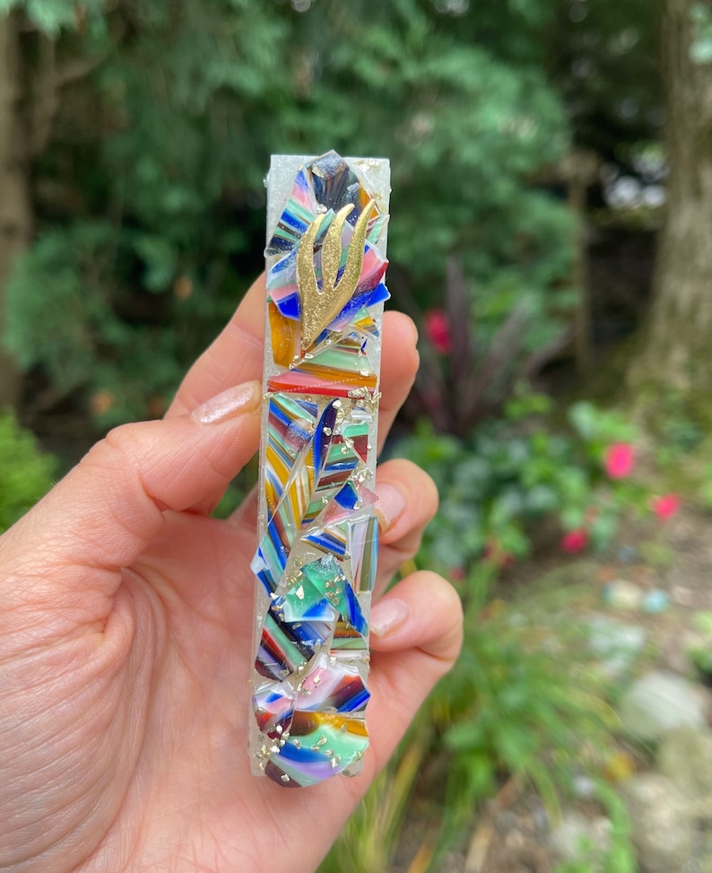 Mezuzah Smashed Wedding Glass Chuppah Smashed Glass Modern - Etsy