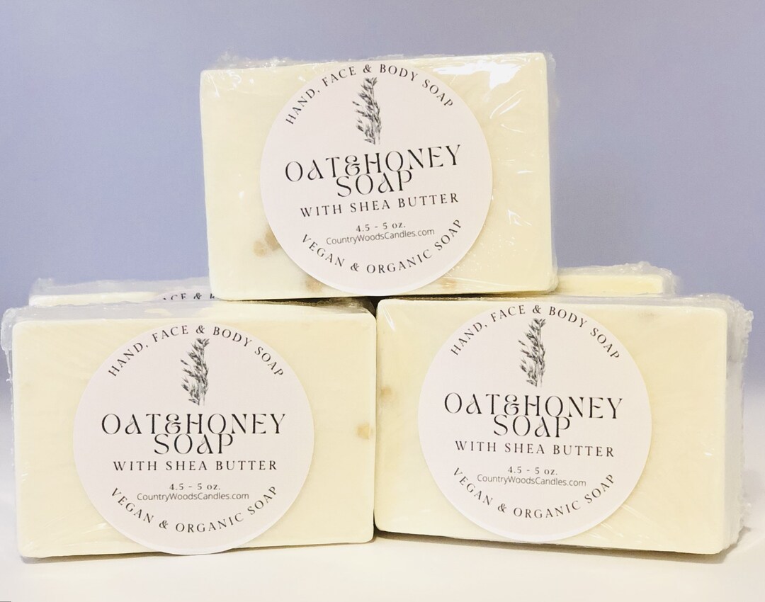 Colloidal Oatmeal Soap, Oatmeal Milk and Honey Bar Soap, Oatmeal Shea ...